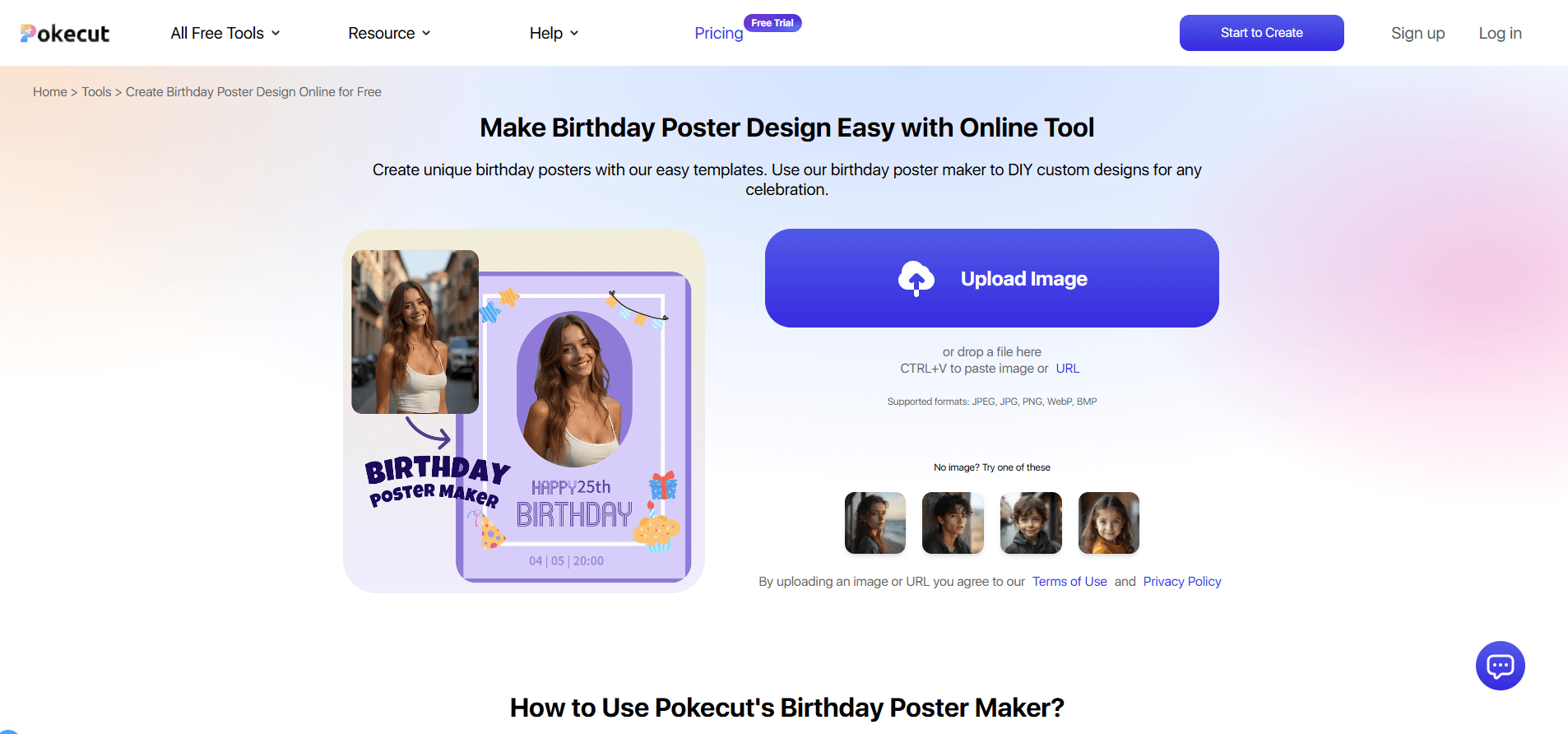Create Birthday Poster Design Online for Free