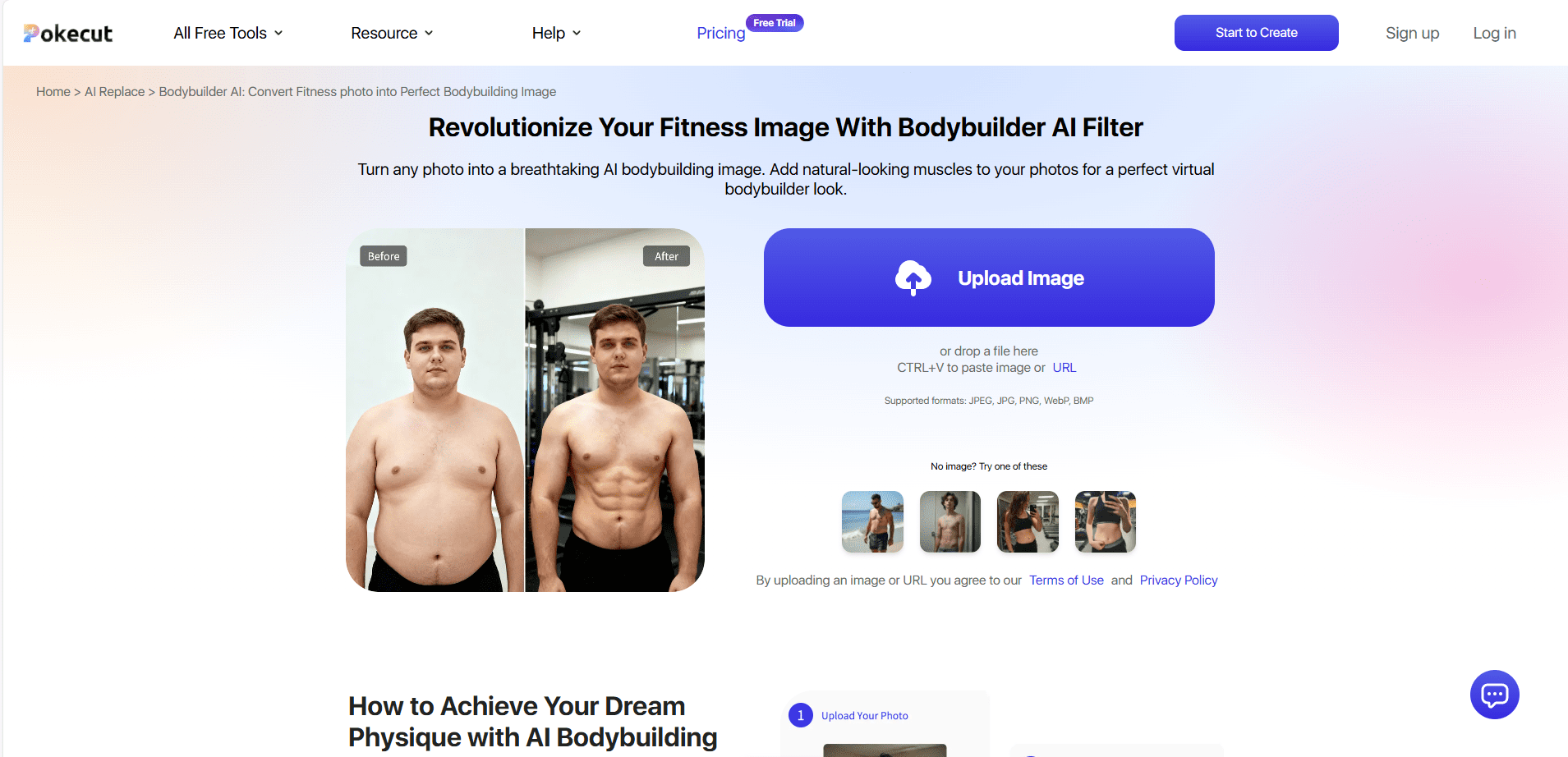 Bodybuilder AI: Convert Fitness photo into Perfect Bodybuilding Image