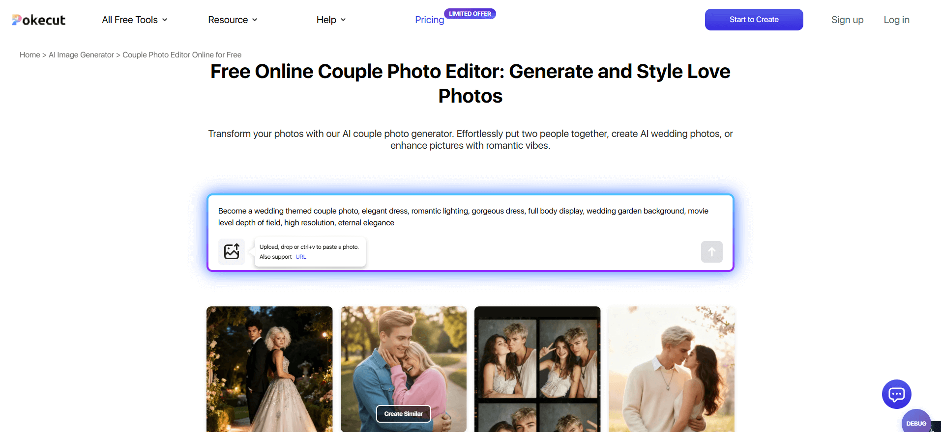 Couple Photo Editor Online for Free | Pokecut