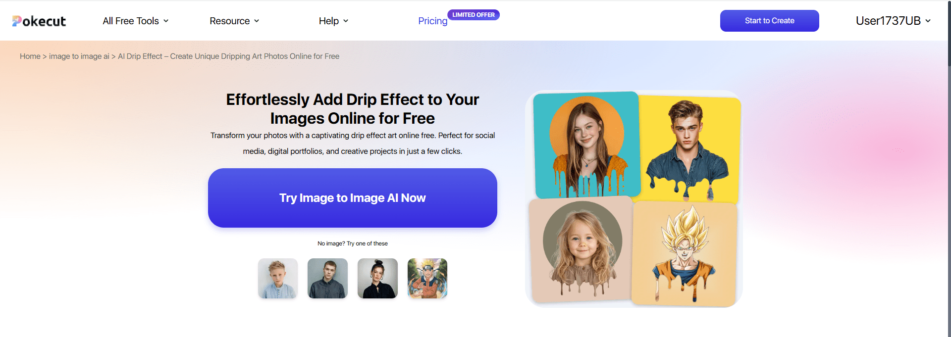 AI Drip Effect – Create Unique Dripping Art Photos Online for Free