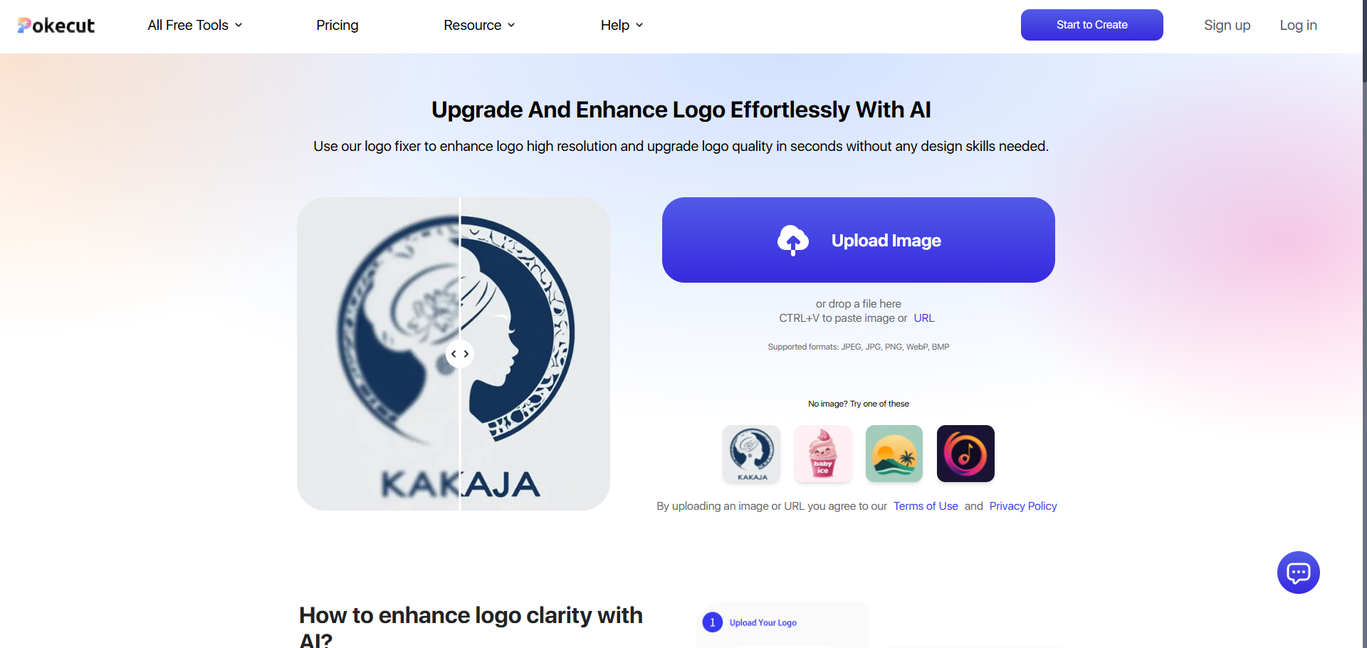 Enhance Logo Quality Instantly: Free Logo Fixer | Pokecut