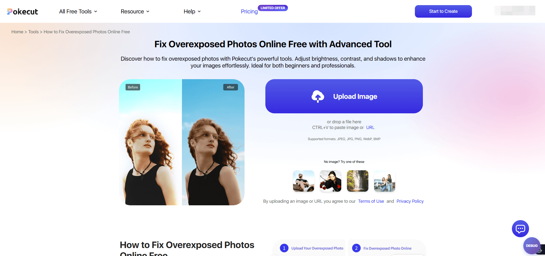 How to Fix Overexposed Photos Online Free