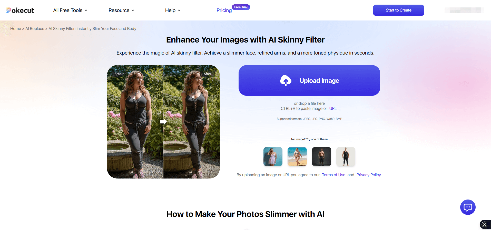 AI Skinny Filter: Instantly Slim Your Face and Body