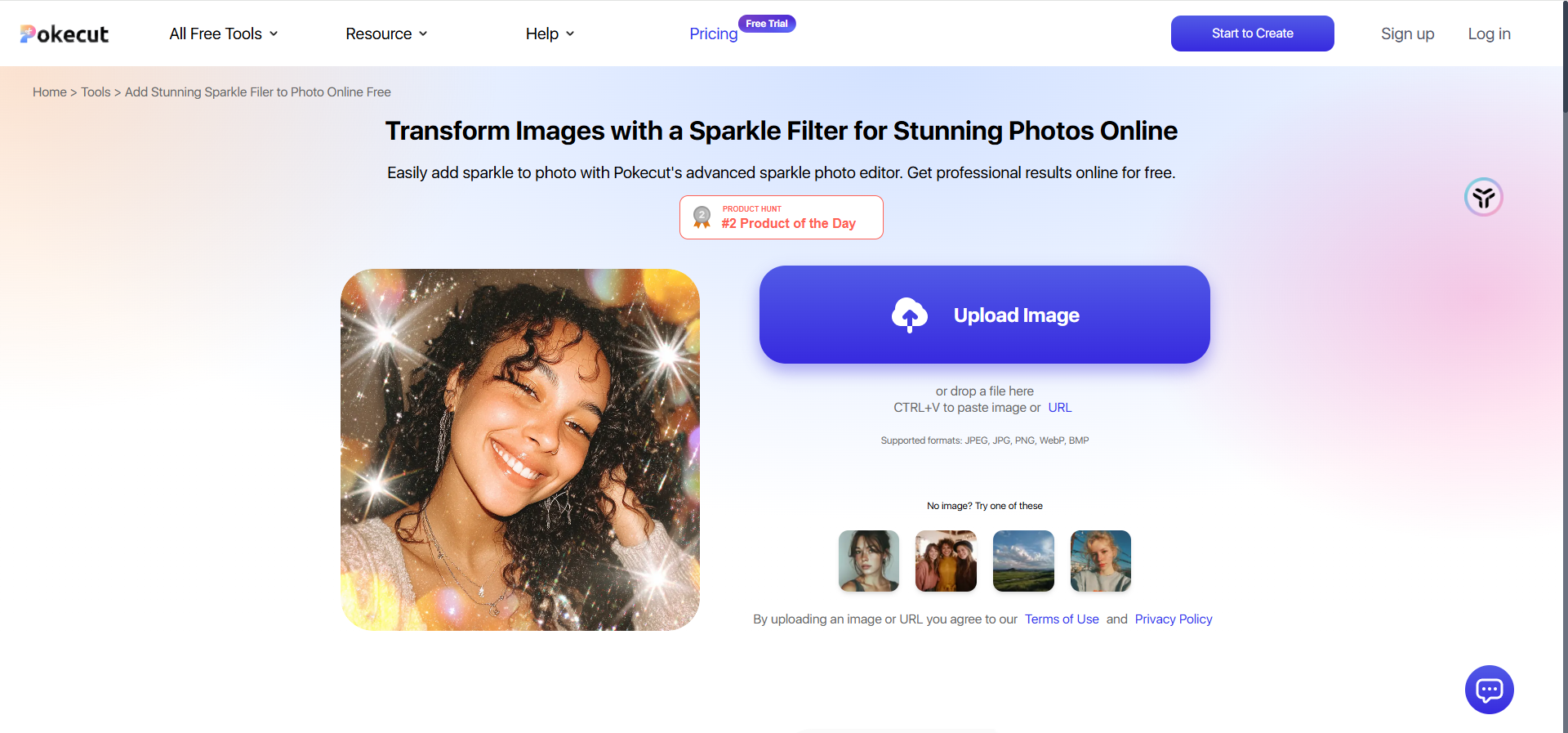 Sparkle Filter Online Free: Add Sparkle to Photo | Pokecut