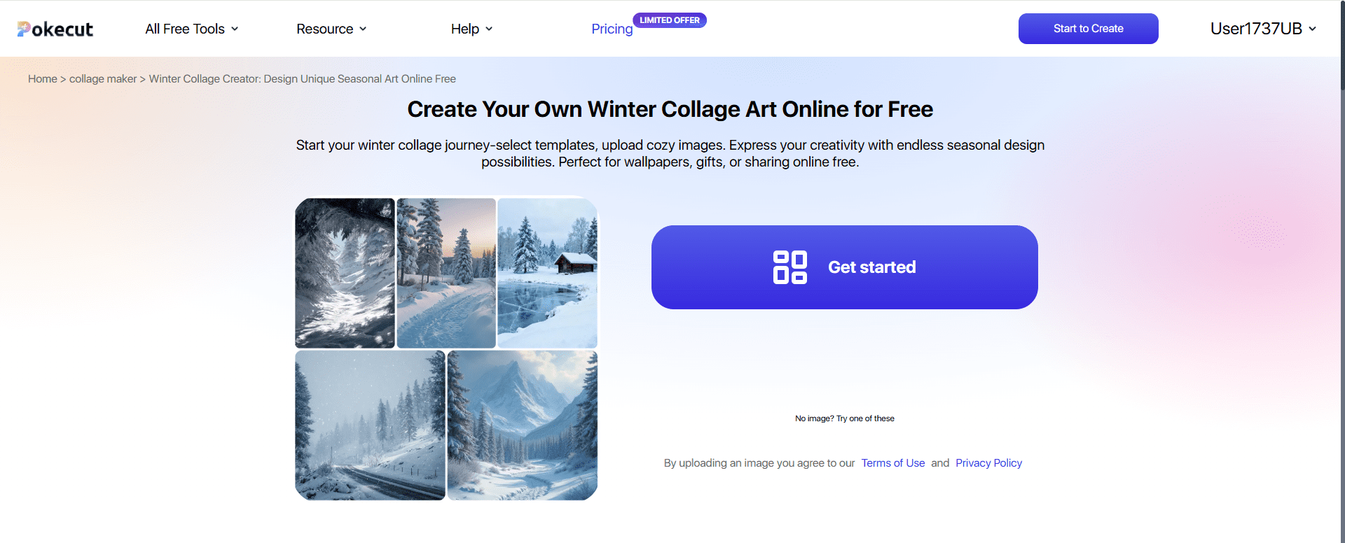 Winter Collage Creator: Design Unique Seasonal Art Online Free